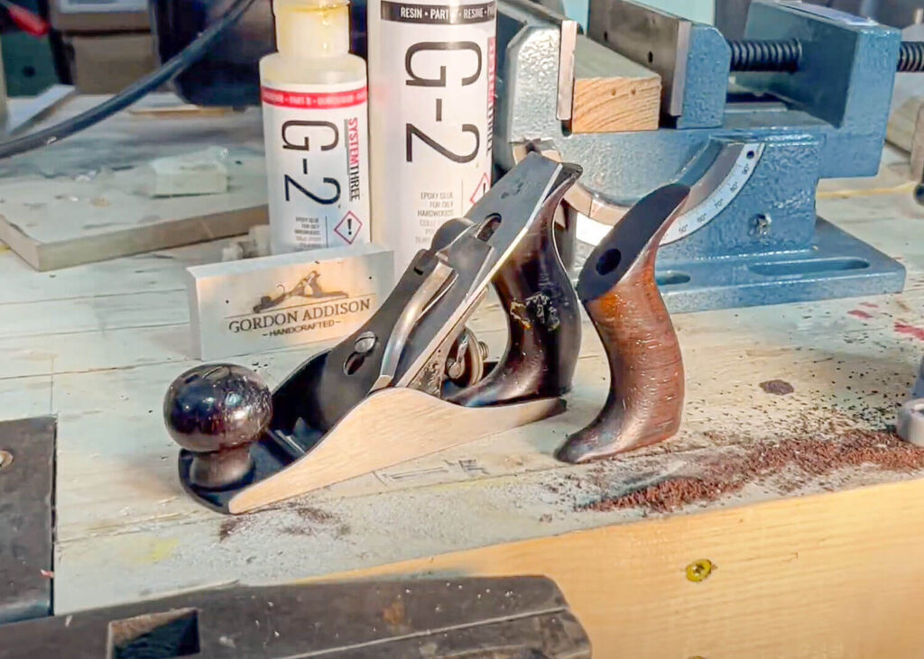 Repairing The Horn On A Stanley No. 1 Plane - Gordon Addison Tote, Knob ...